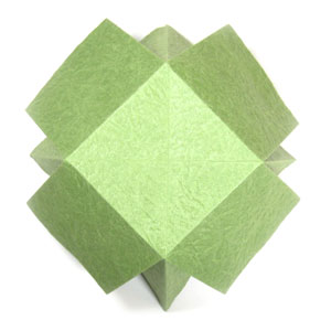 How to make an origami open cube: page 6