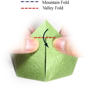 How to make an origami open cube: page 6